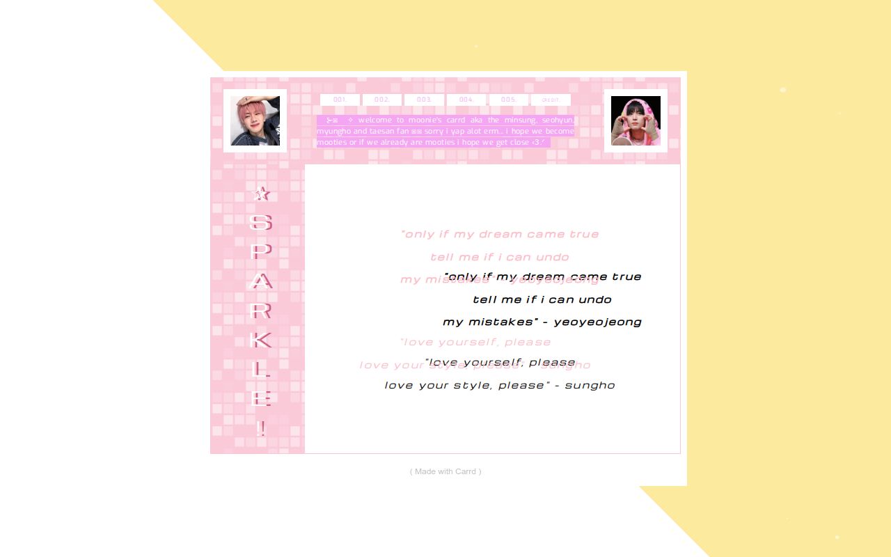 get to know moonie ゛ ⸝⸝.ᐟ⋆